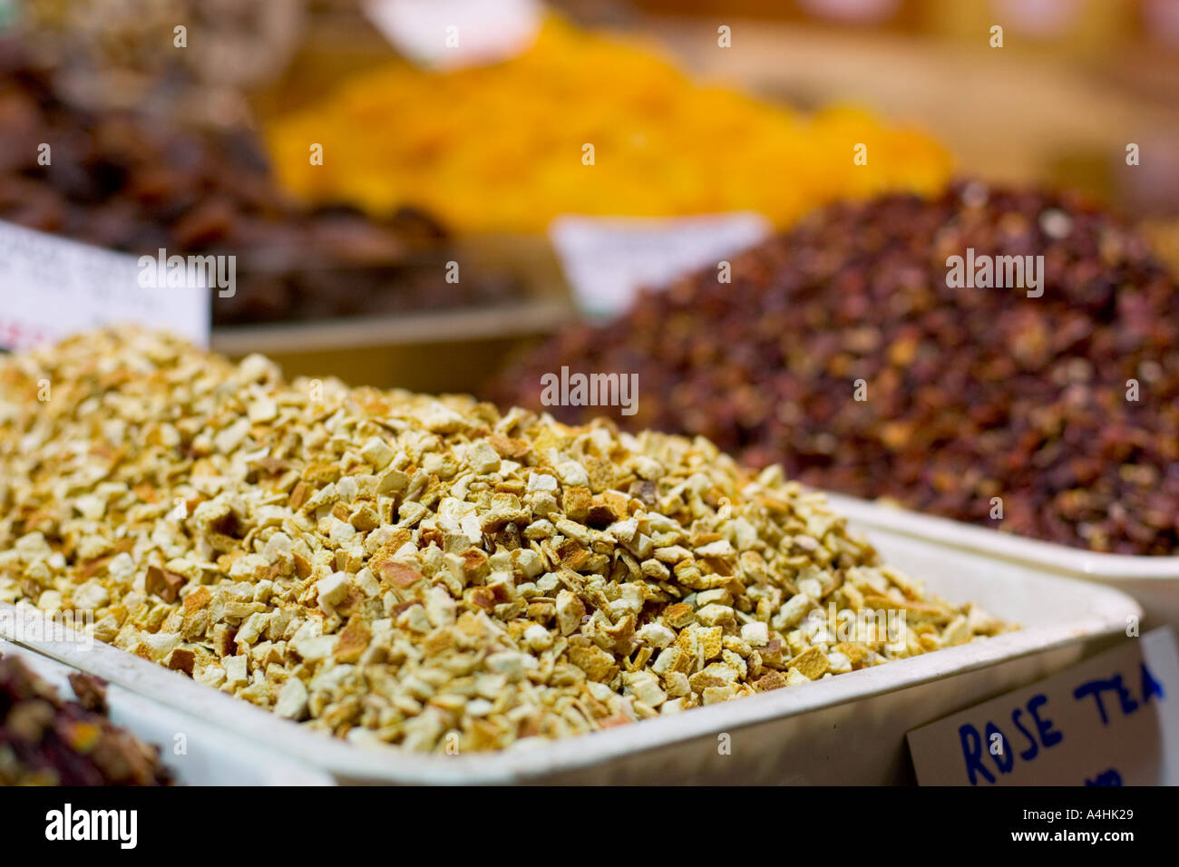 Rose tea on sale at the Grand Bazaar Istanbul Turkey Stock Photo - Alamy