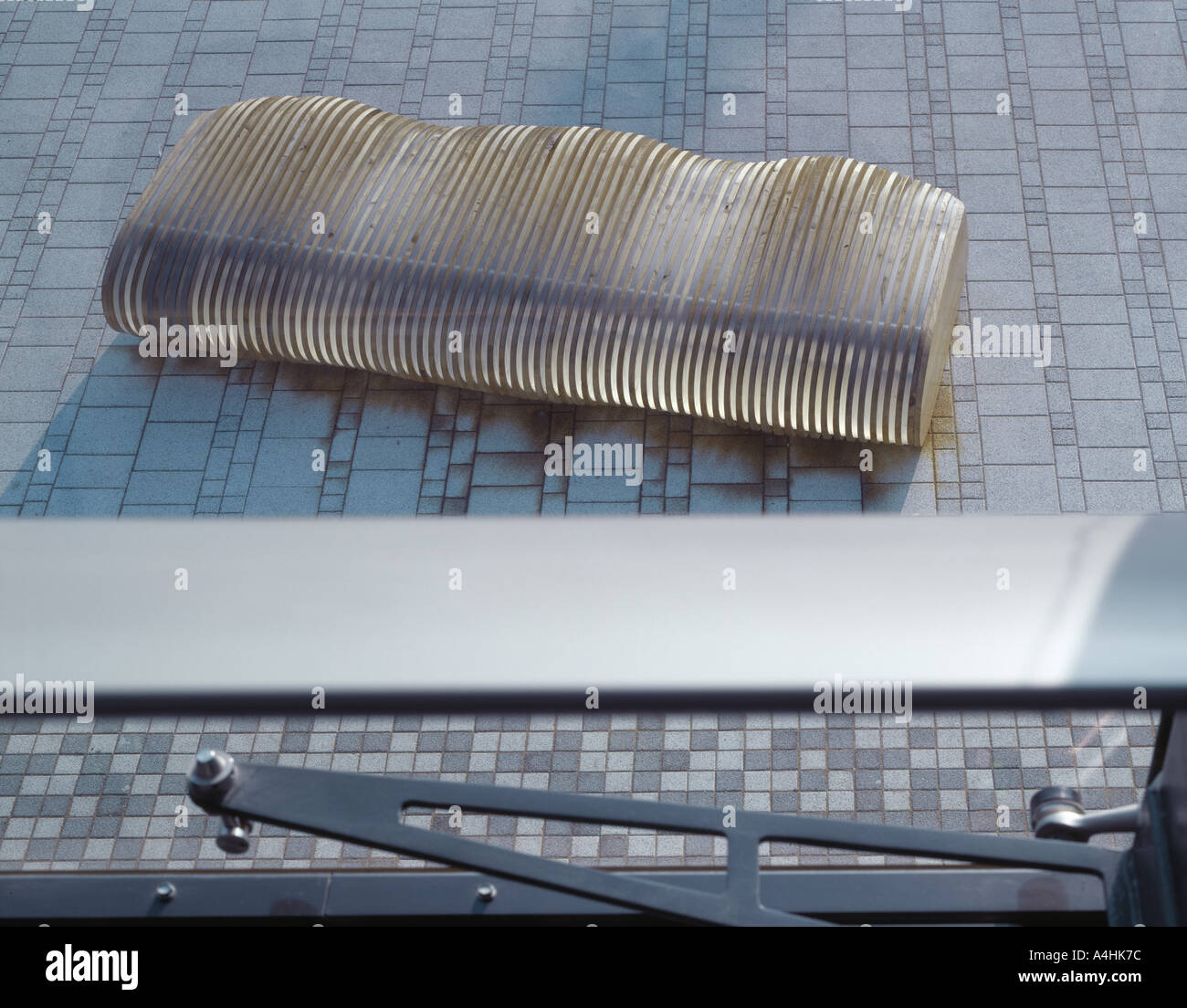 JUBILEE LIBRARY EXTERIOR SEAT DETAIL Stock Photo - Alamy