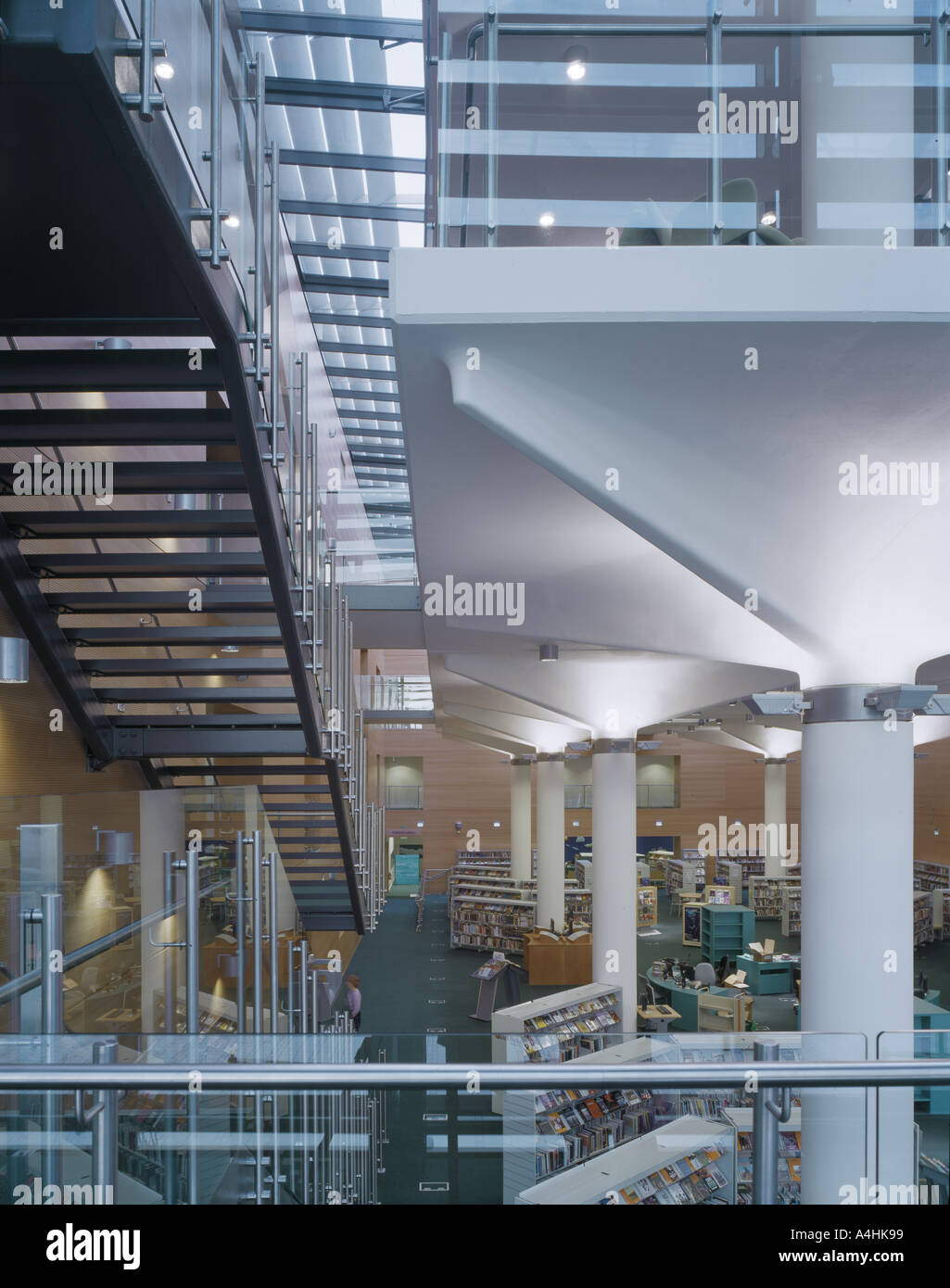 JUBILEE LIBRARY ATRIUM Stock Photo - Alamy