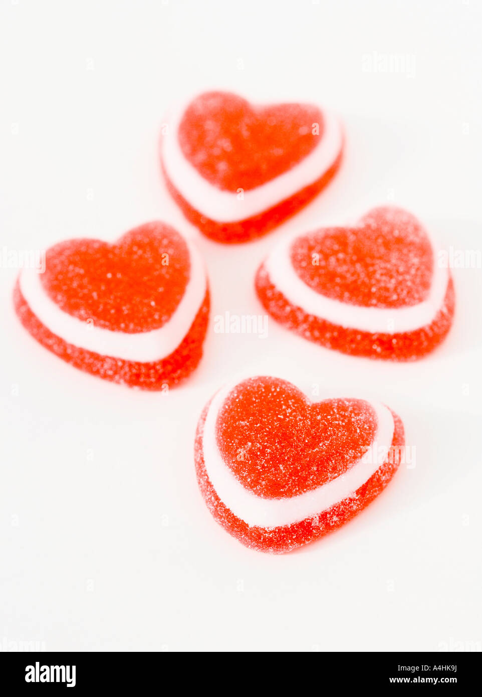 : Heart shaped jelly sweets Stock Photo - Alamy