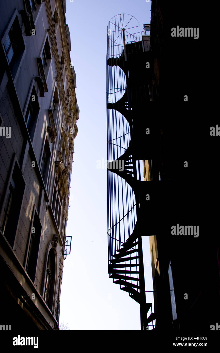 Spiral staircase in a back street Istanbul Turkey Stock Photo - Alamy
