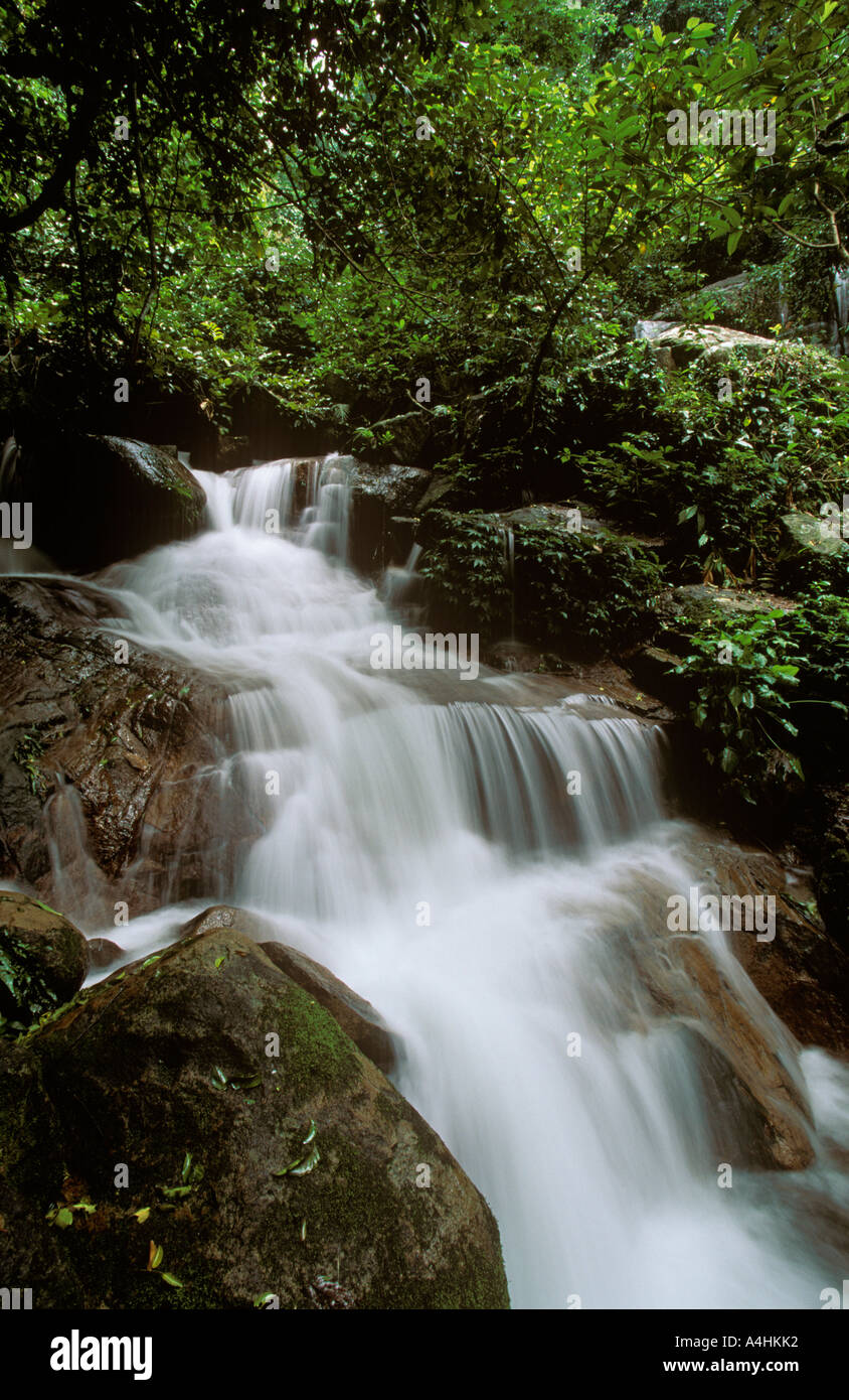 Waterfall on island Tioman Malaysia Stock Photo - Alamy