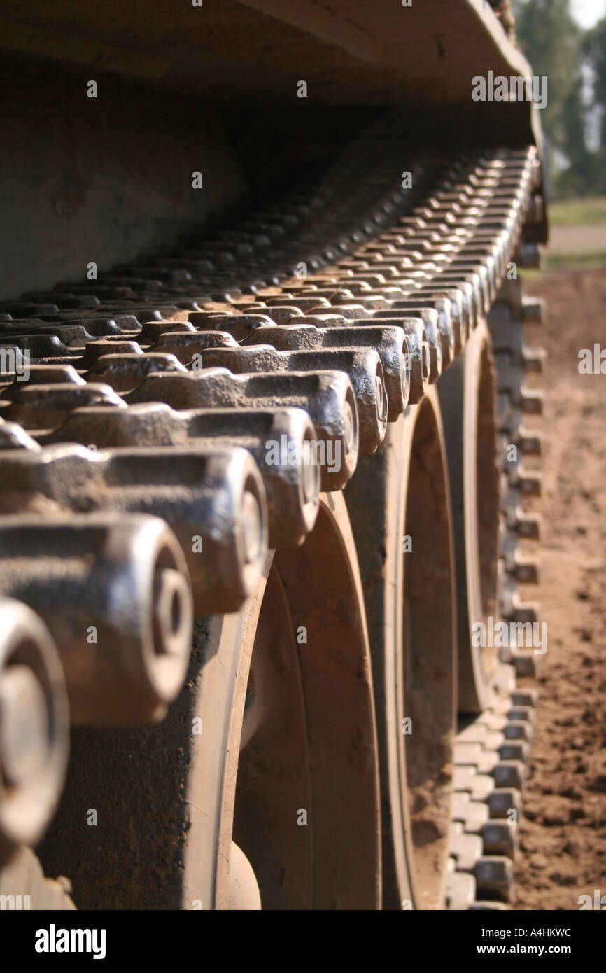 Chain of a russian Tank T55 Stock Photo - Alamy
