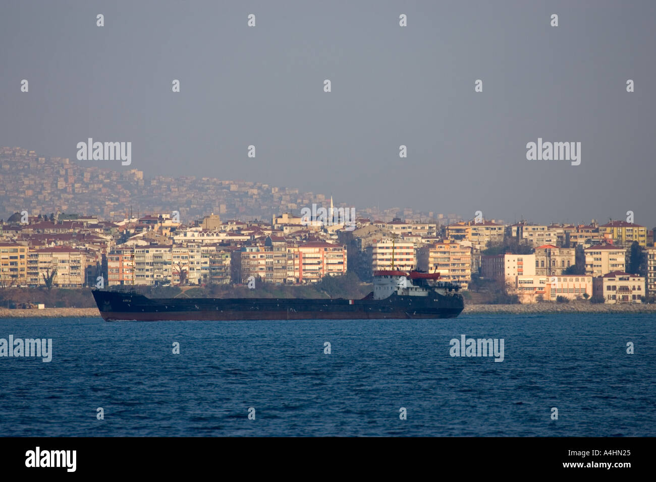 Oil tanker ship in the Bosphorus Straight Stock Photo - Alamy