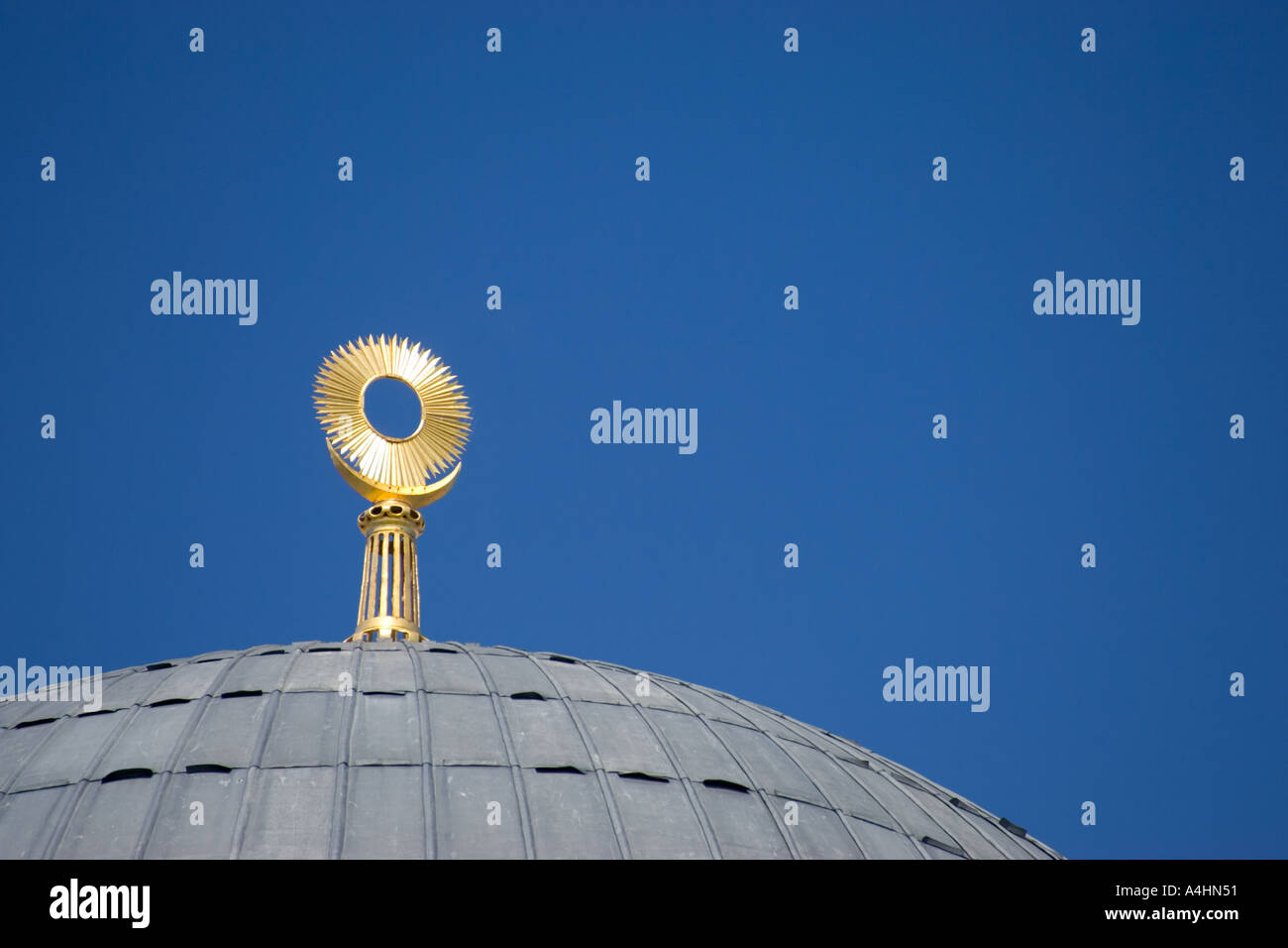 Dome and golden sun in Istanbul Turkey Stock Photo - Alamy