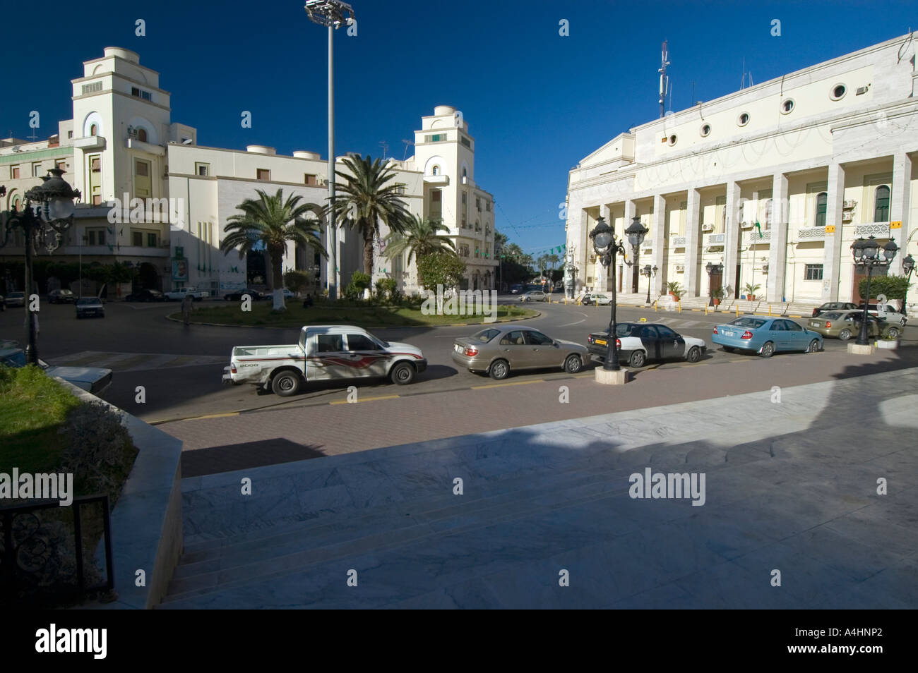 Beautiful colonial building in the italian quarter, Tripoli, Libya ...