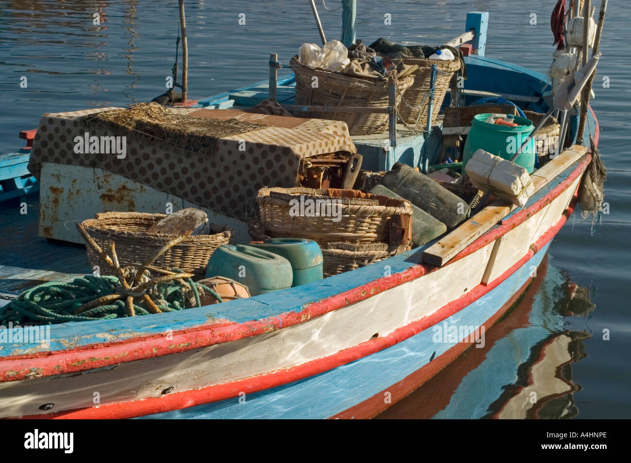 Fishing boats in the harbour of Tripoli, Libya Stock Photo - Alamy