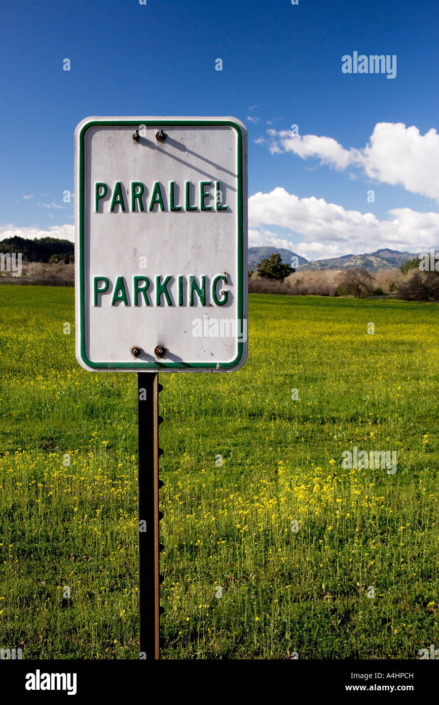 Parallel parking sign hi-res stock photography and images - Alamy