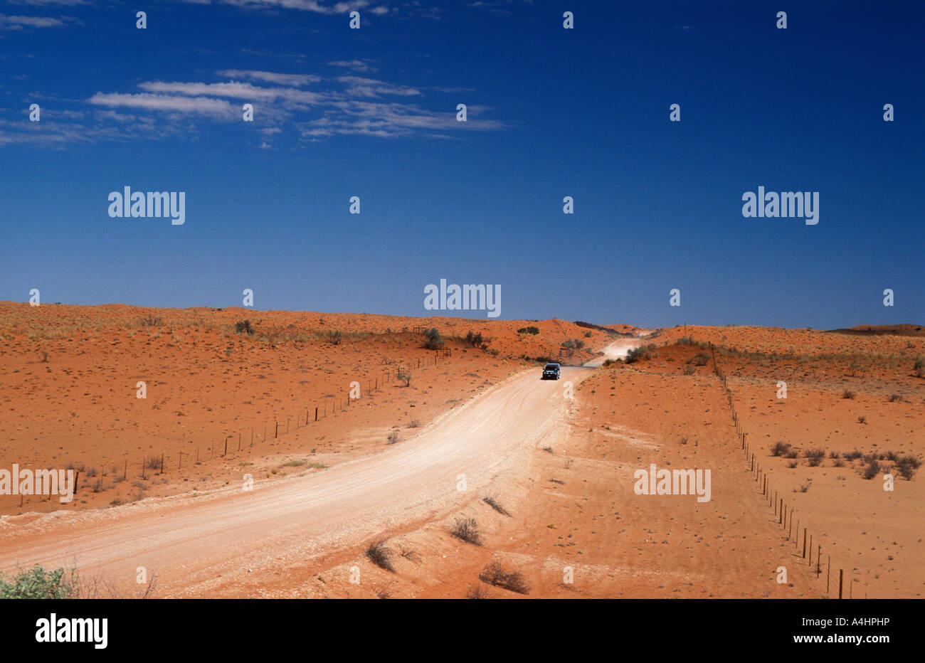 road in the desert Kalahari Northern Cape South Africa Stock Photo - Alamy