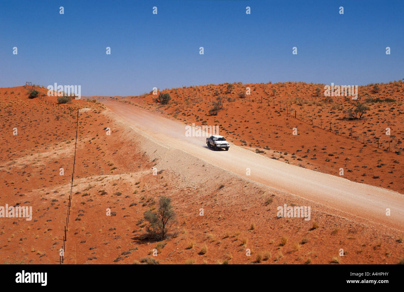 road in the desert Kalahari Northern Cape South Africa Stock Photo - Alamy