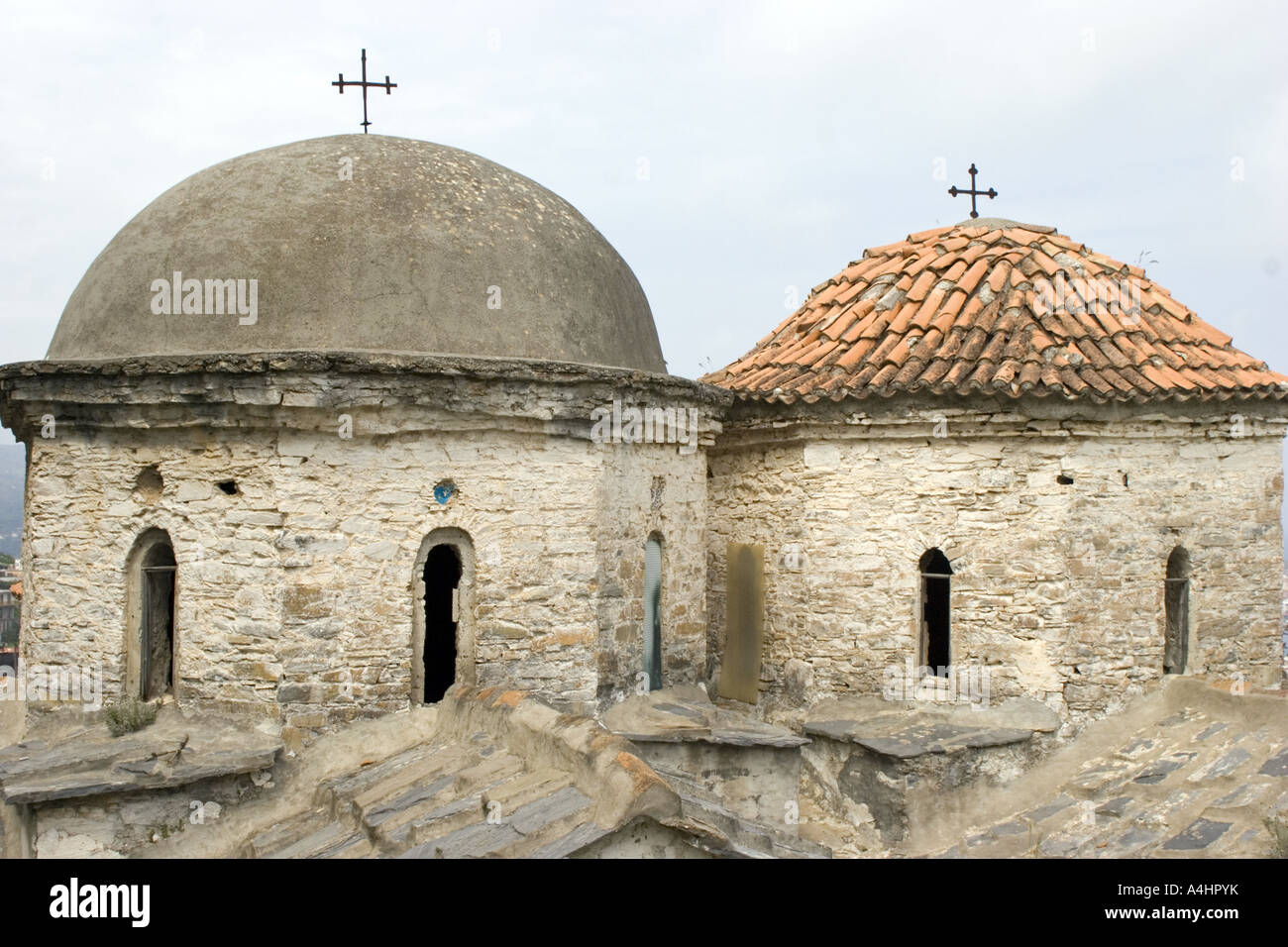 Old greek church on the island Samos Stock Photo - Alamy