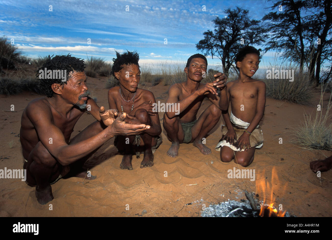 Bushman africa family hi-res stock photography and images - Alamy