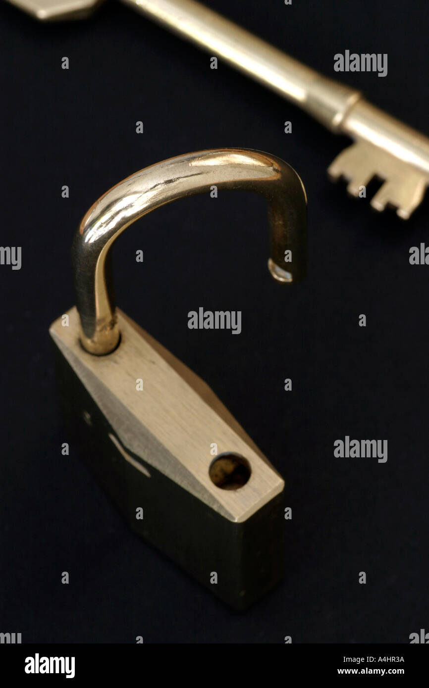 Lock and Key 3 Stock Photo - Alamy