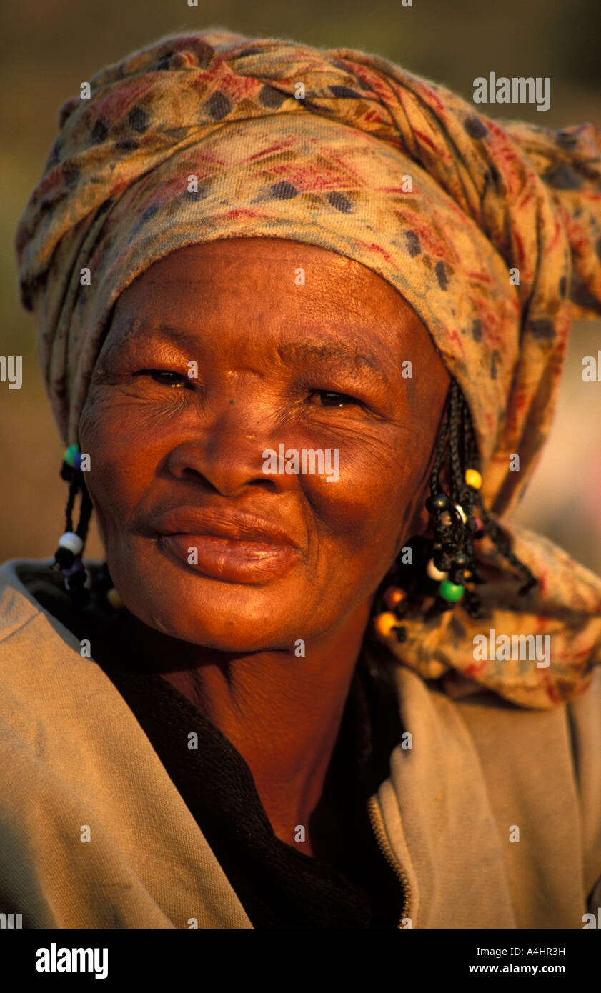 Bushman San woman Kalahari Northern Cape South Africa Stock Photo - Alamy