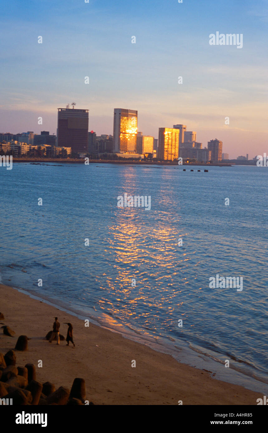 Mumbai India Waterfront Sunset Stock Photo - Alamy