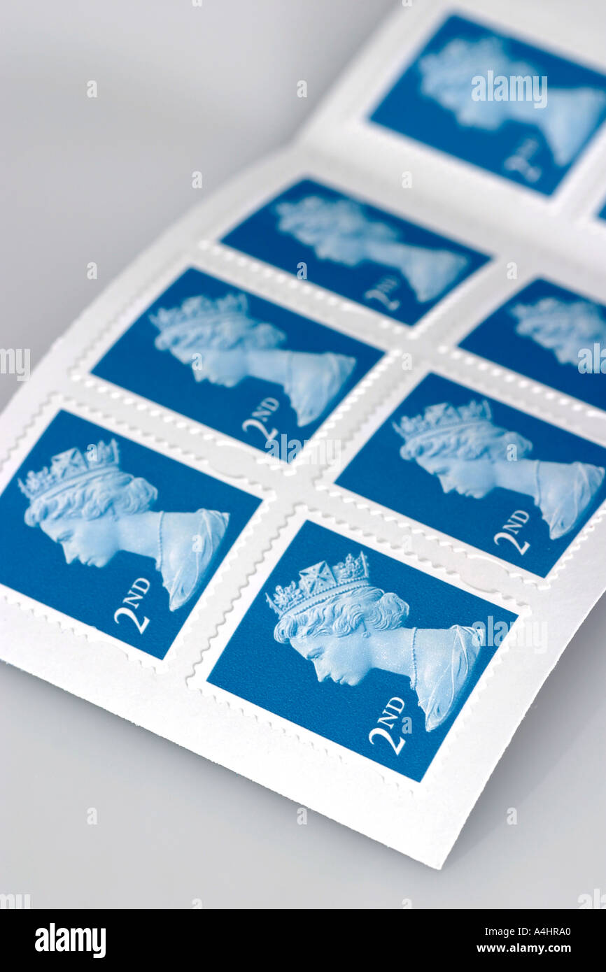 British stamps first class second class hi-res stock photography and ...