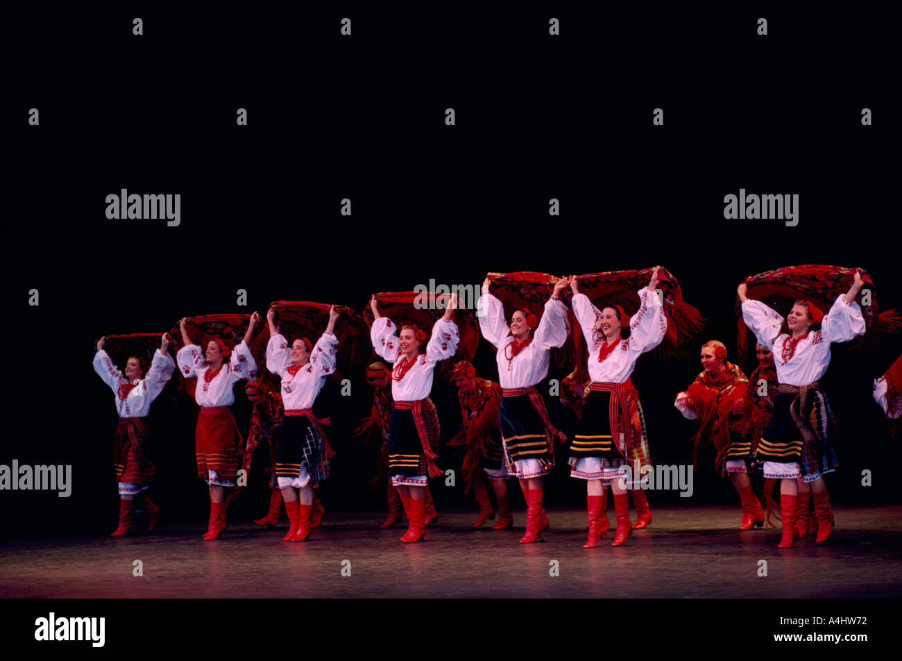 The Ukrainian Shumka Dancers from Edmonton Alberta Canada performing on ...