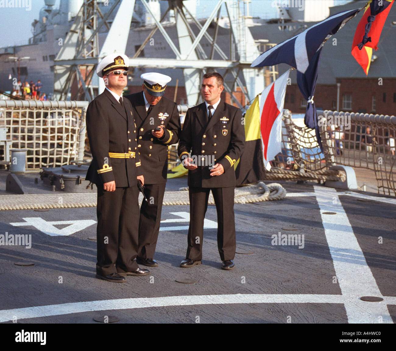 Turkish Navy Officers Portsmouth Stock Photo - Alamy