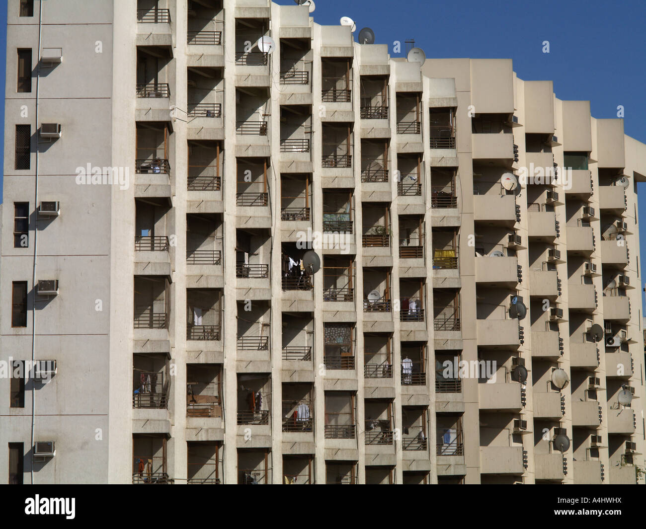 Dubai, anonymous tower-block Stock Photo - Alamy