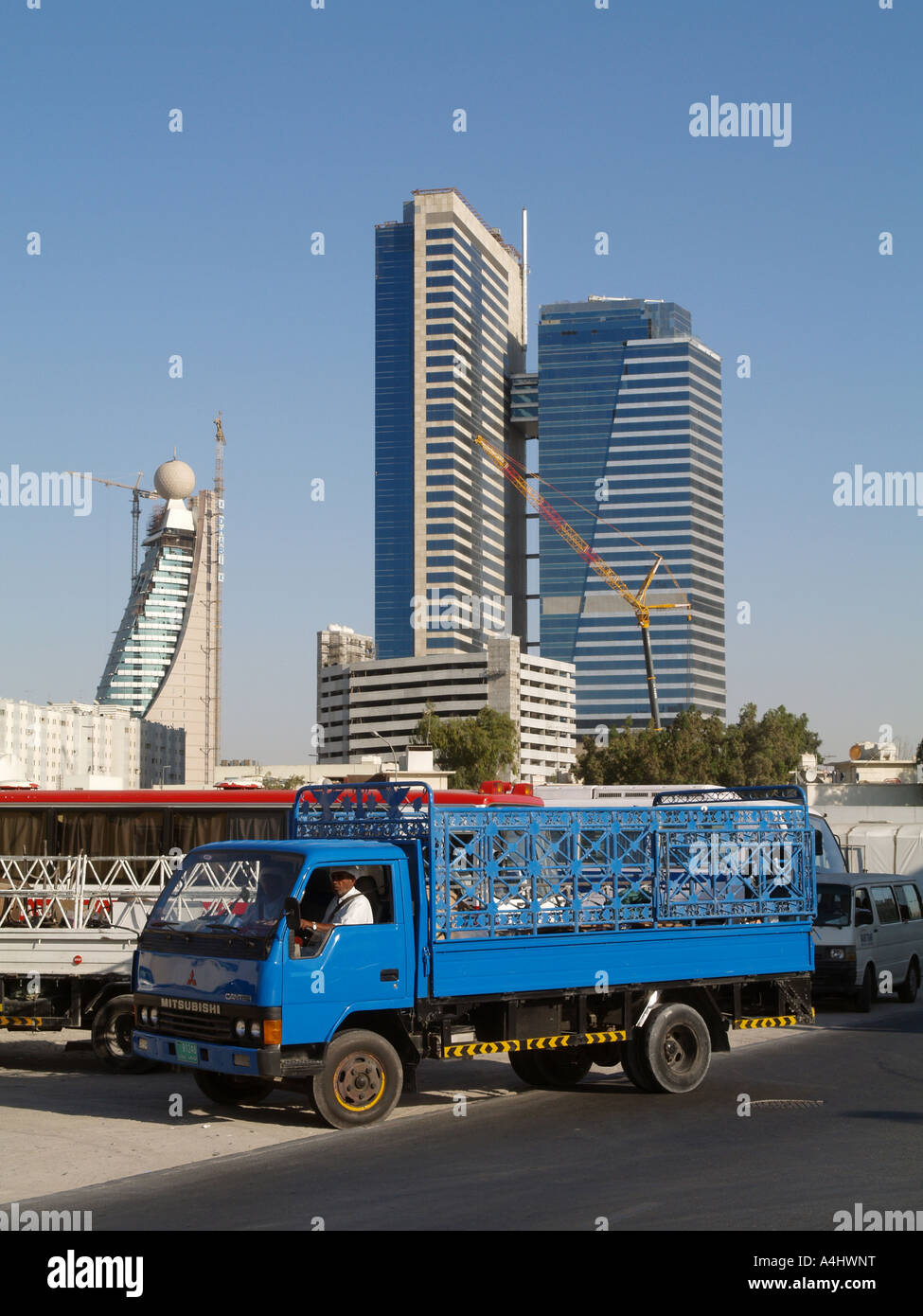 Dubai, Sheik Zayed Road, modern skyline Stock Photo - Alamy