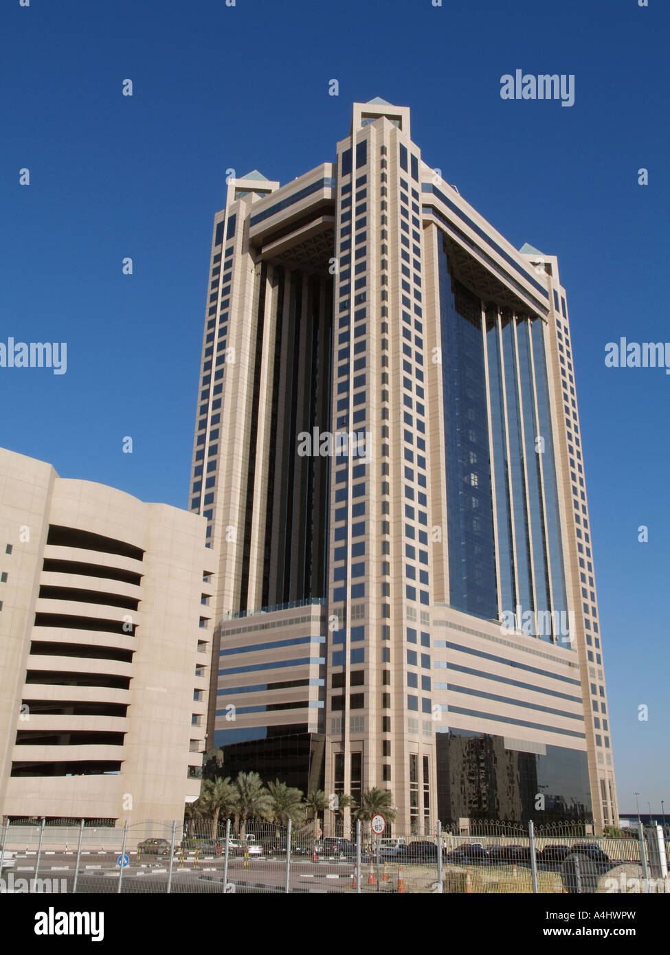 Dubai, Sheik Zayed Road, modern skyline Stock Photo - Alamy