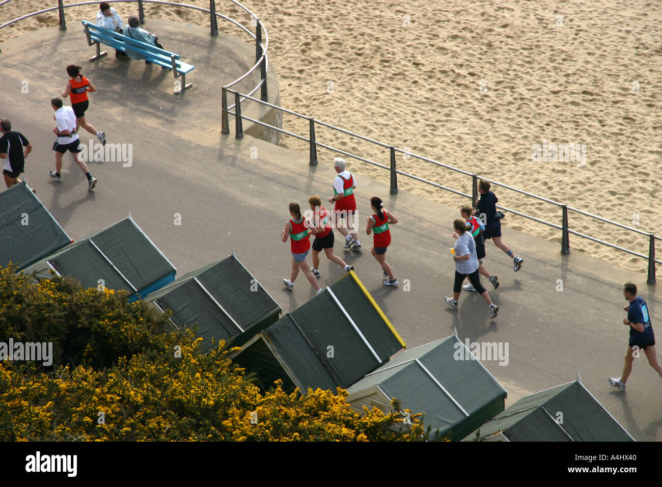 Fun Run Bournemouth Seafront Stock Photo - Alamy