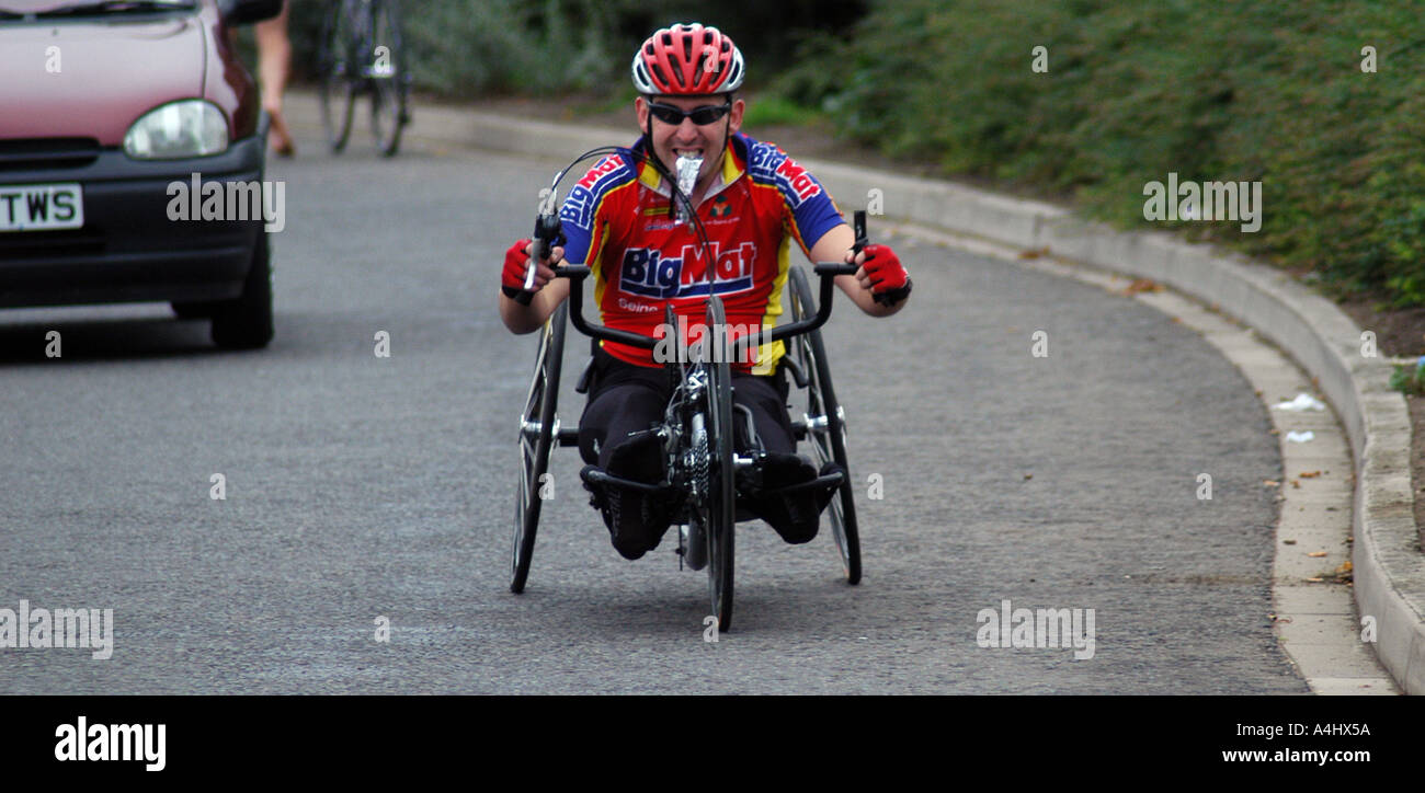 disabled wheelchair race in uk Stock Photo - Alamy