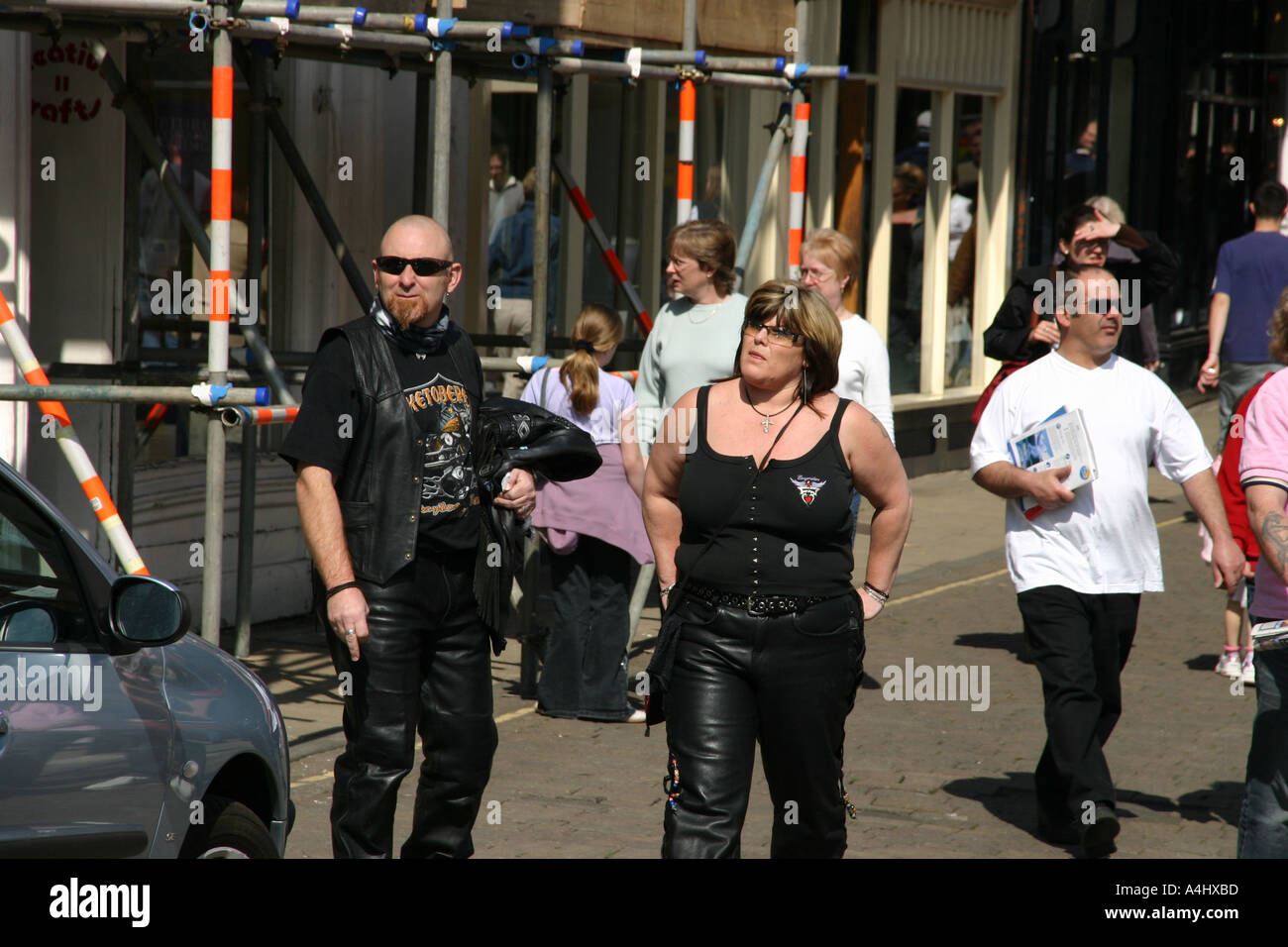 Middle Aged Bikers Stock Photo - Alamy