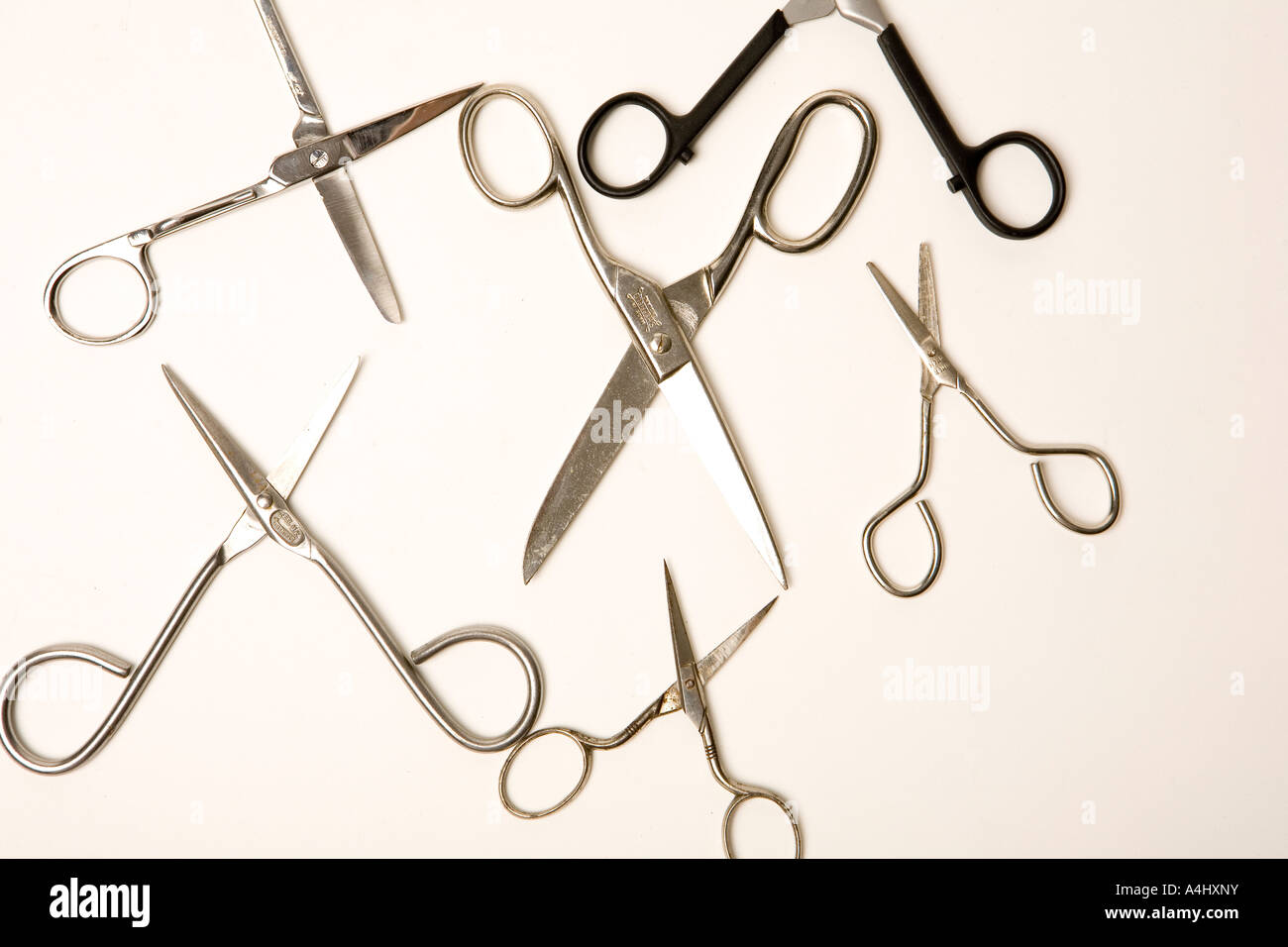 Several pairs of scissors Stock Photo - Alamy