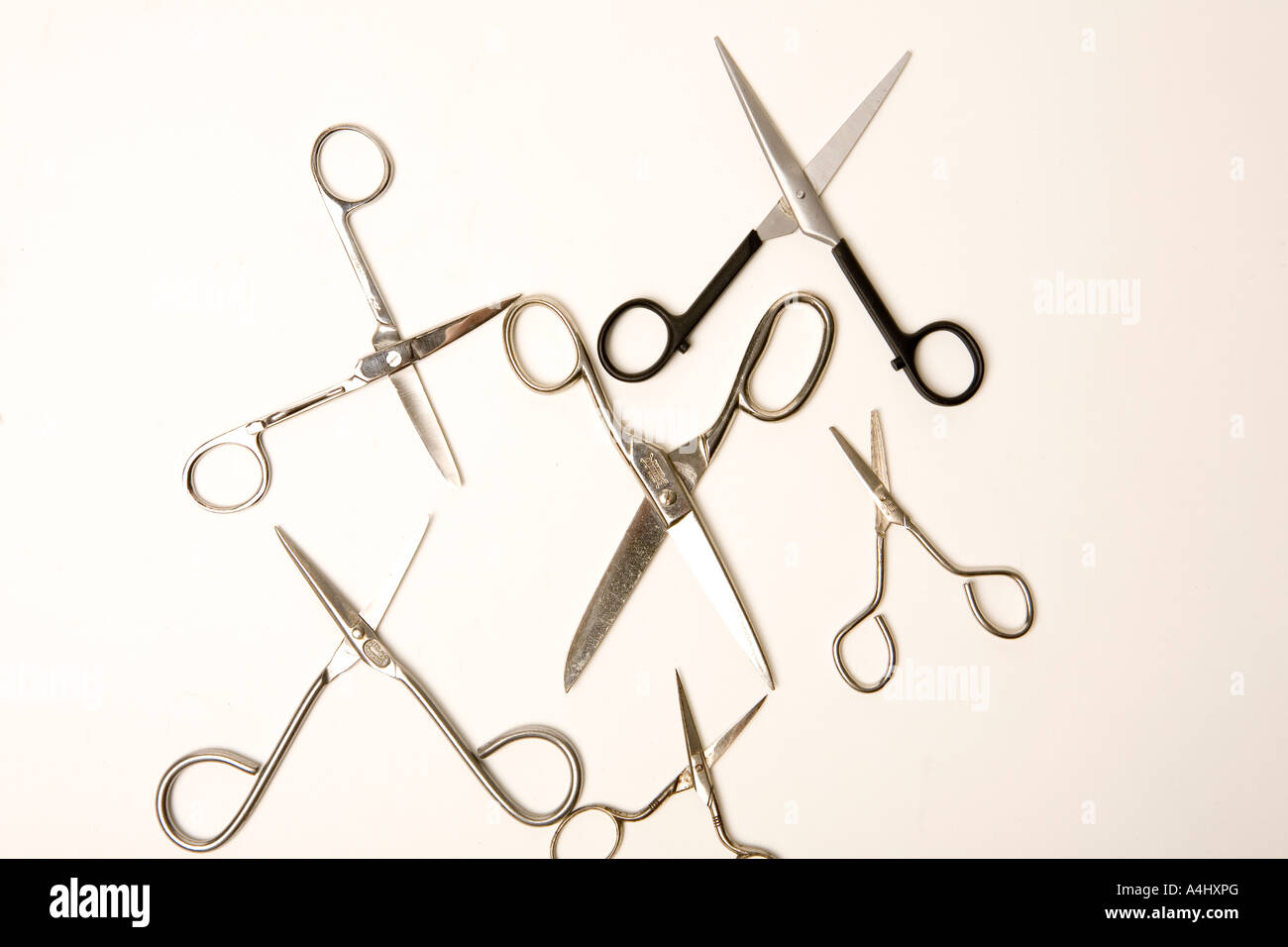 Various pairs of scissors Stock Photo - Alamy