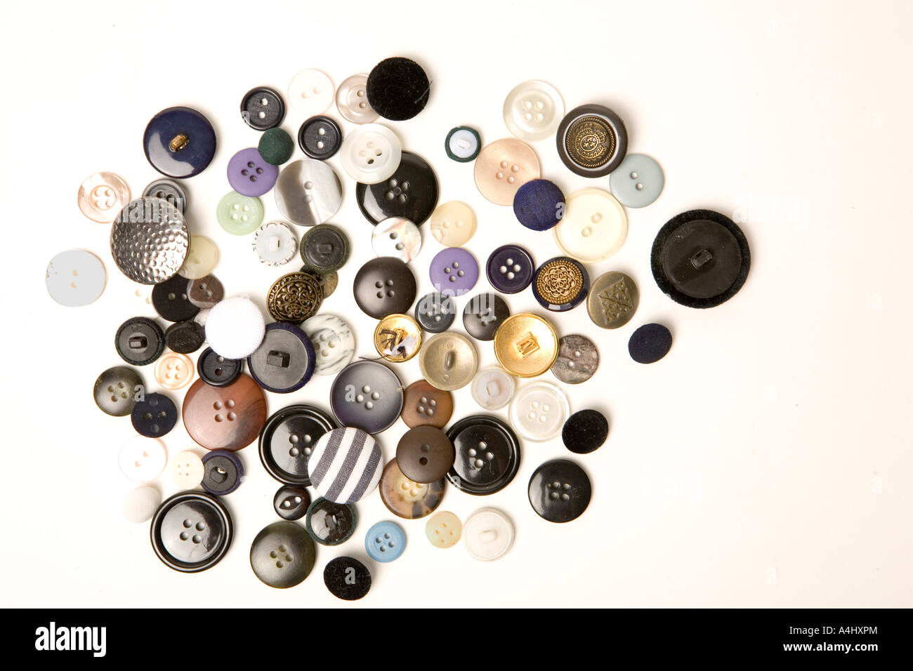 Selection of buttons Stock Photo - Alamy