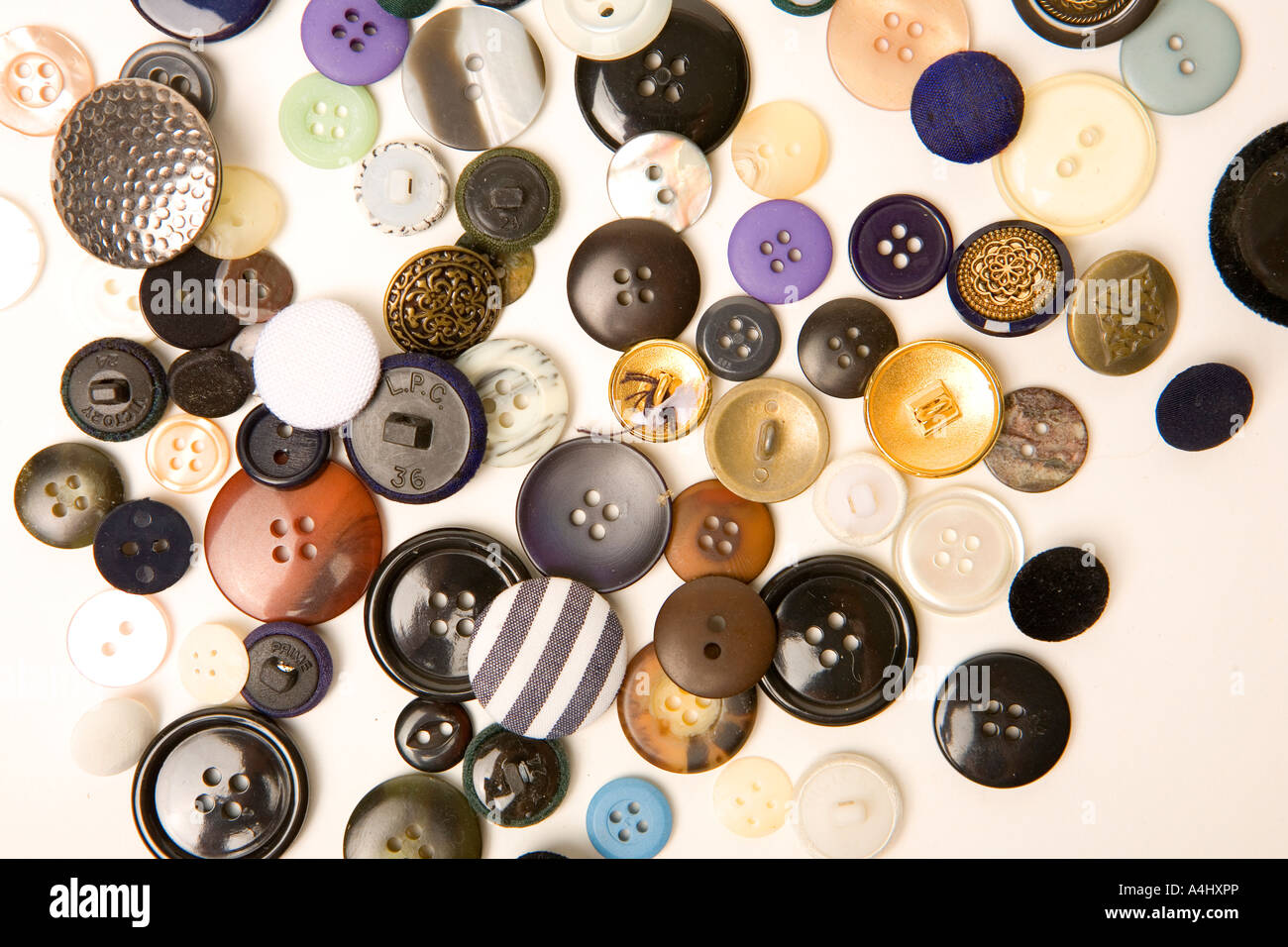 Selection of different buttons Stock Photo - Alamy