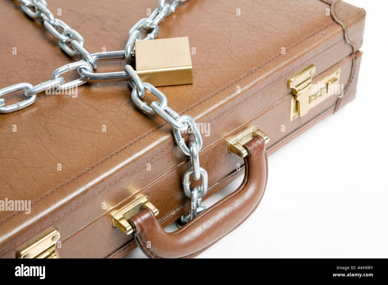 Secured brief case Stock Photo - Alamy