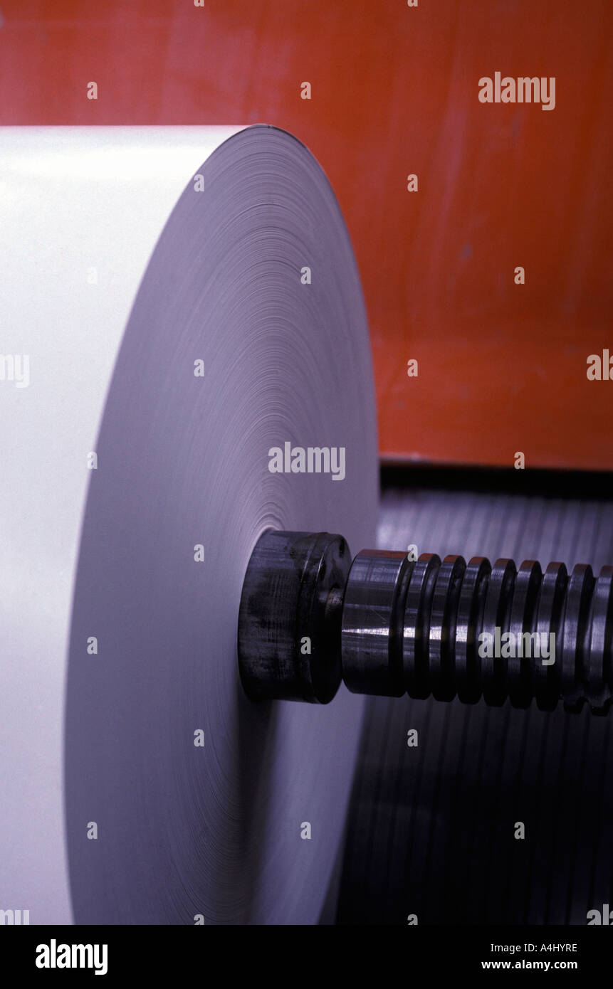 Paper roll in paper mill hi-res stock photography and images - Alamy