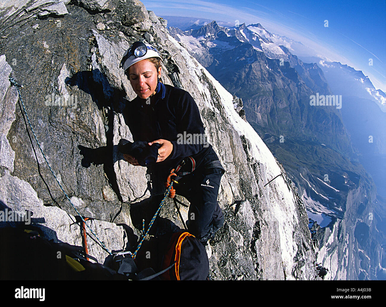 Alison Fragakis on the Matterhorn s Hornli Ridge Zermatt Switzerland ...