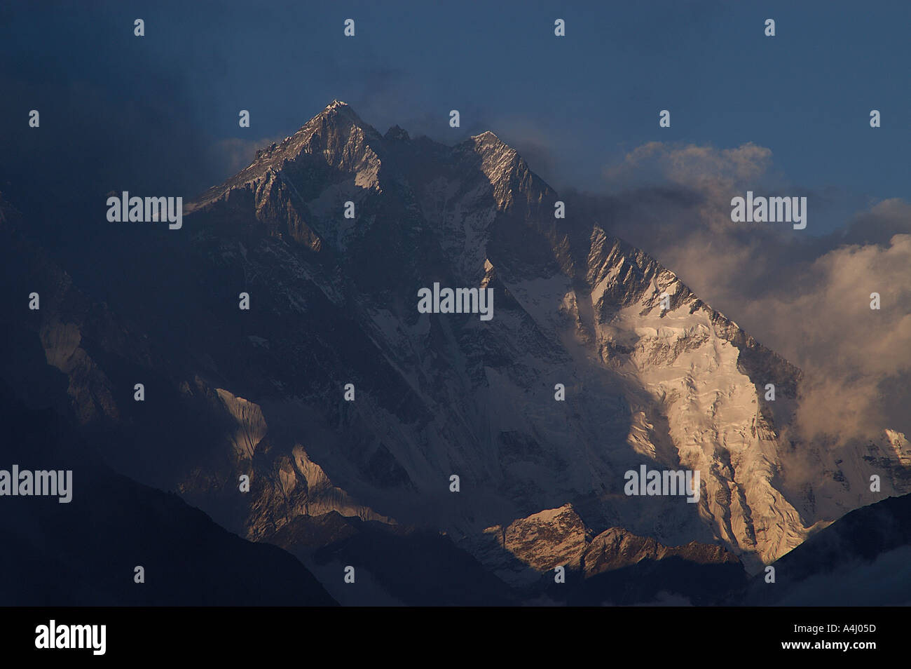 The 10000 foot South Face of Lhotse from the Everest View Hotel ...