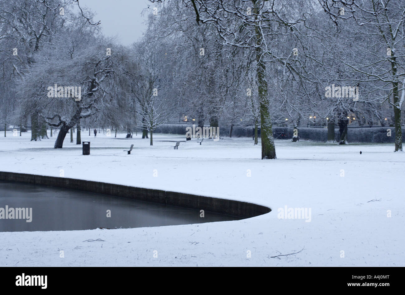 Regents park winter with snow hi-res stock photography and images - Alamy