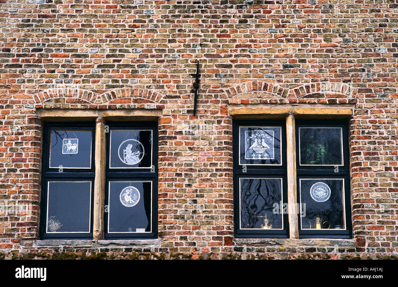 windows Bruges belgium Stock Photo - Alamy