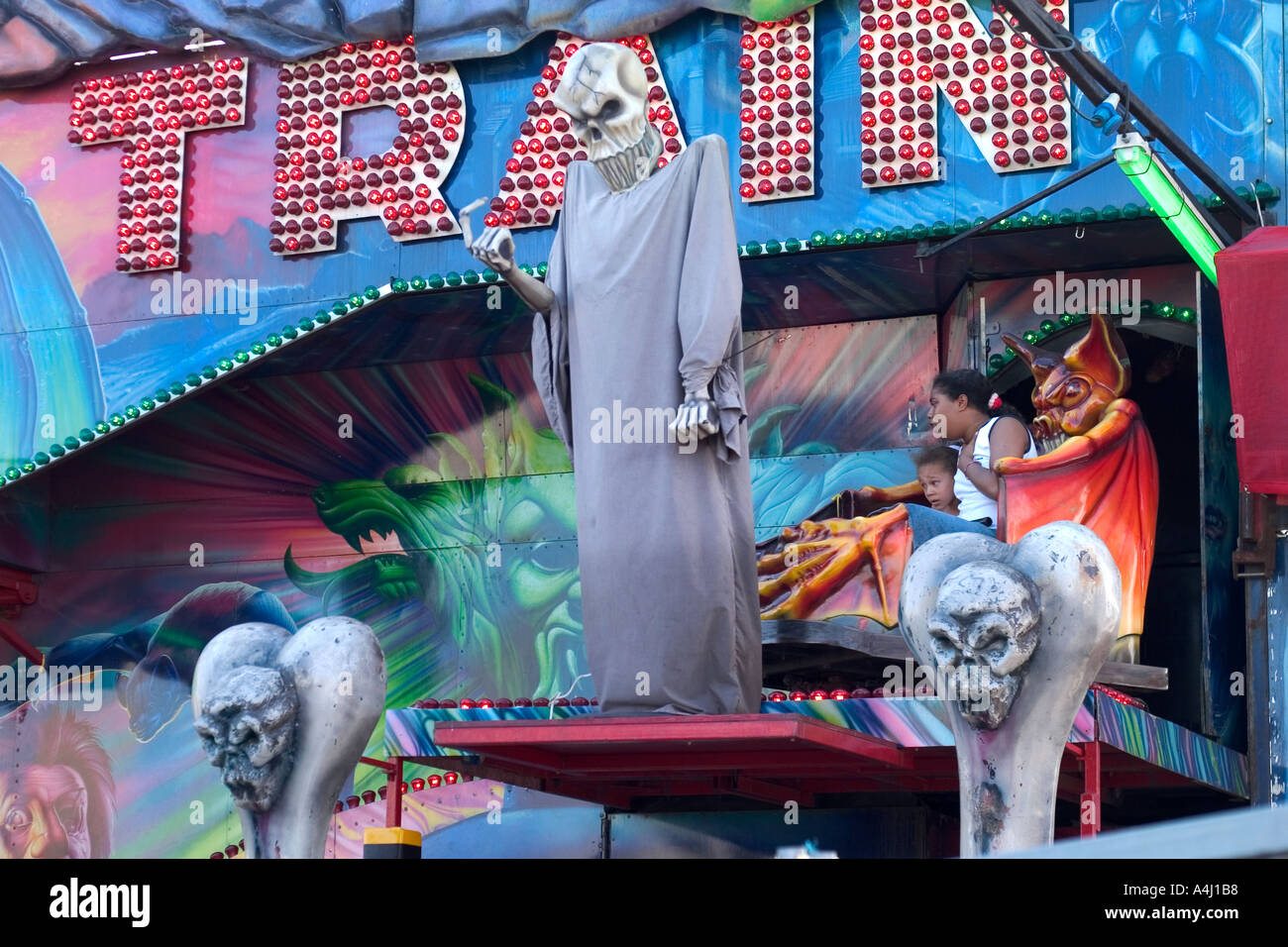 Ghost Train on East Pier. Brighton, England, UK Stock Photo - Alamy