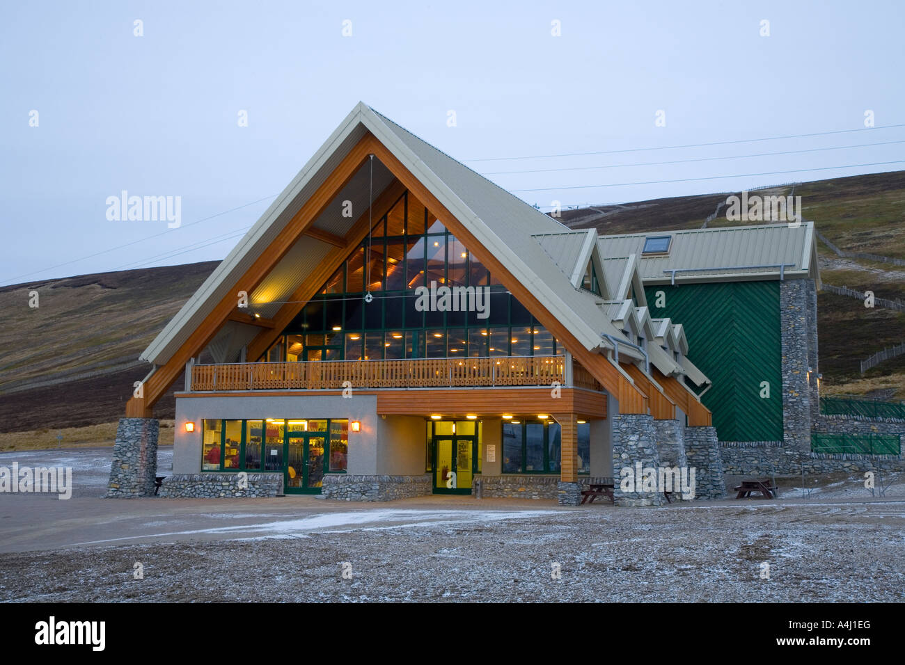 The Lecht Scottish Ski Centre. cafe, shop and facilities at Strathdon ...