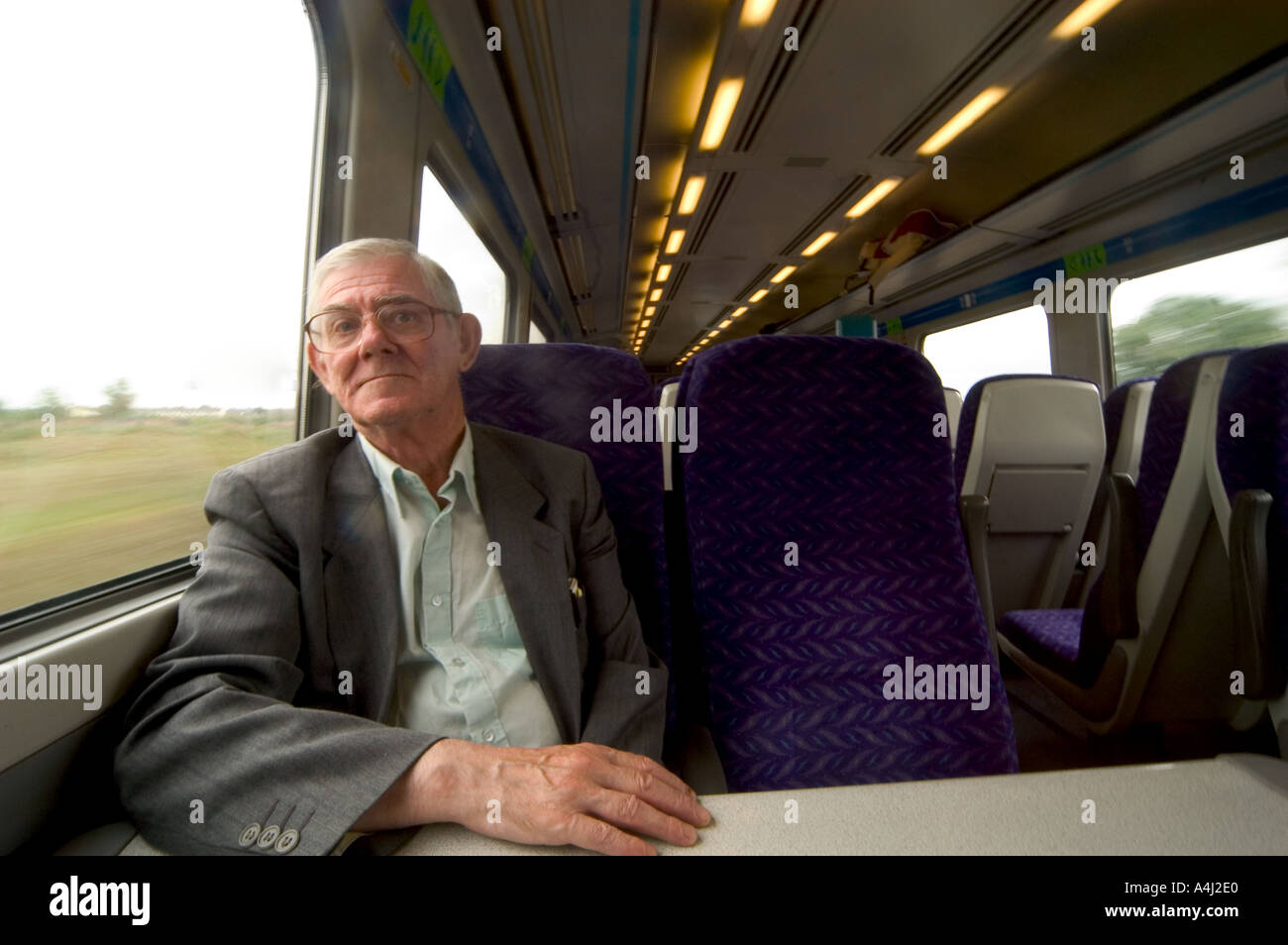 Old man train hi-res stock photography and images - Alamy