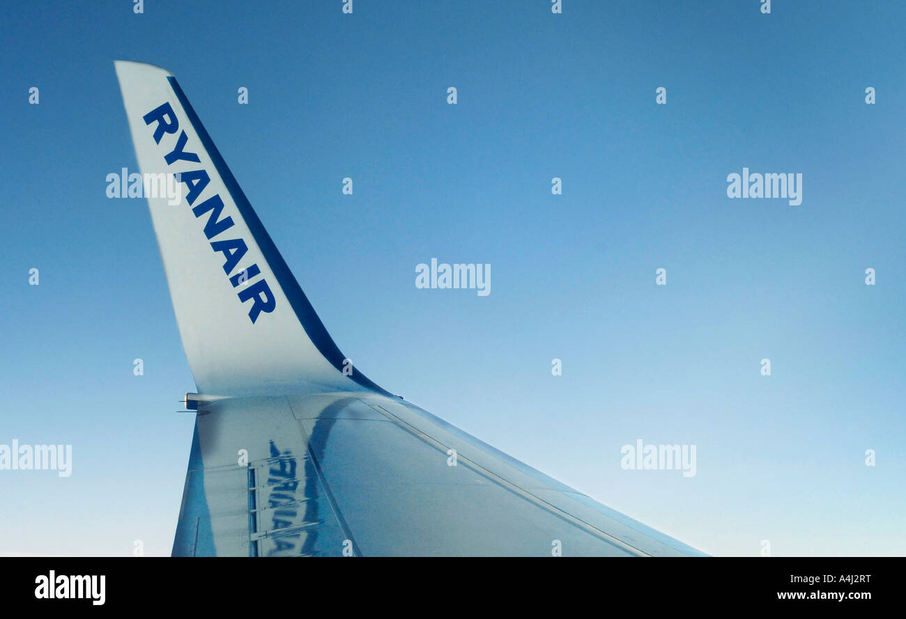 View of an airline wingtip Stock Photo - Alamy