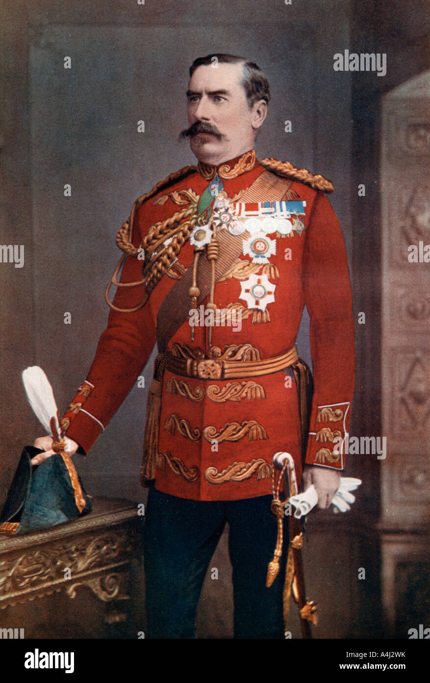 Lieutenant-General Sir Baker Creed Russell, commanding Southern ...