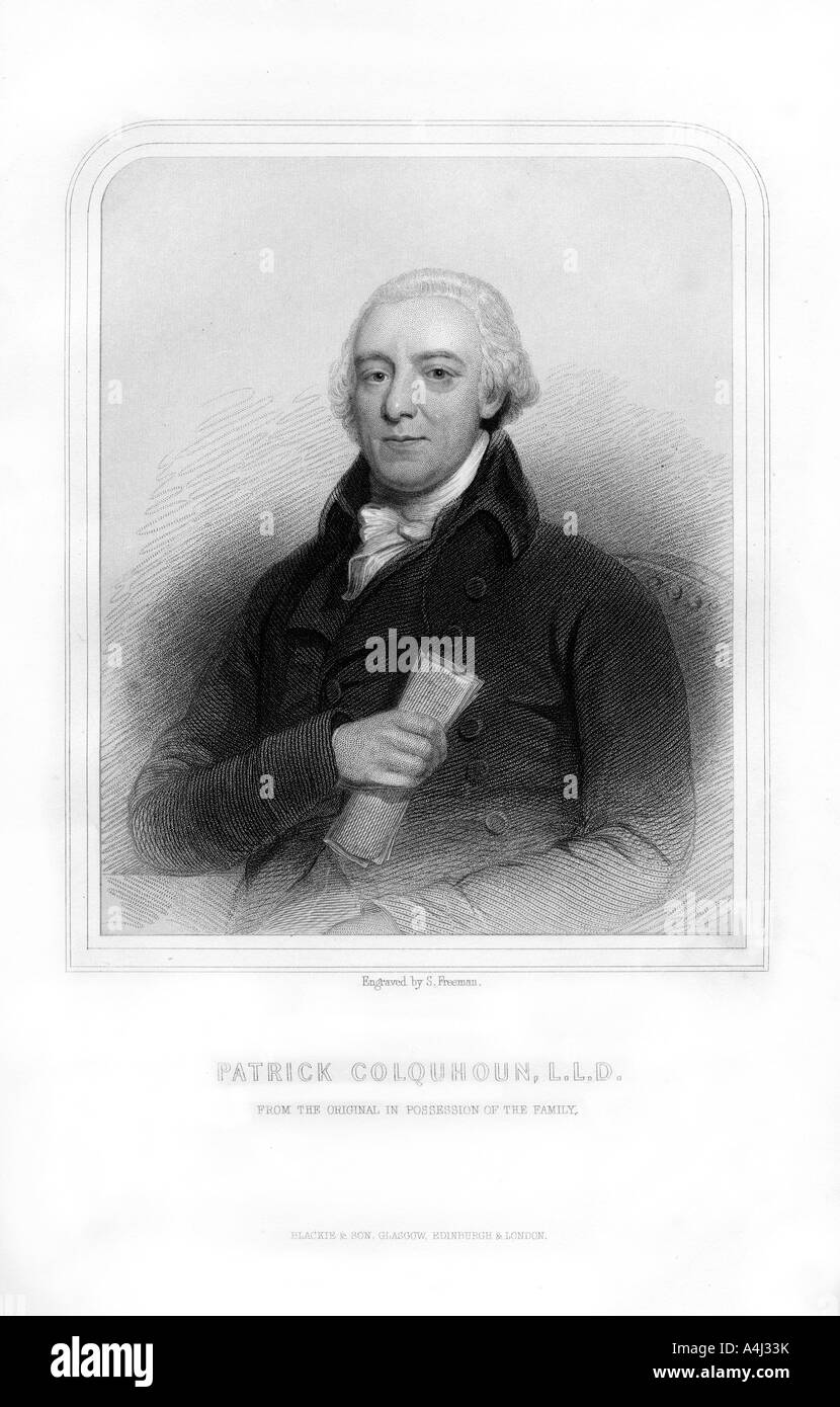 Patrick Colquhoun, Scottish police magistrate and statistical writer ...