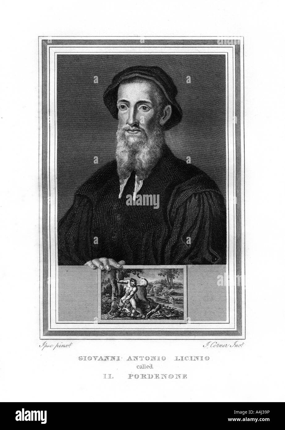 Il Pordenone, Italian painter of the Venetian School, (1825).Artist ...