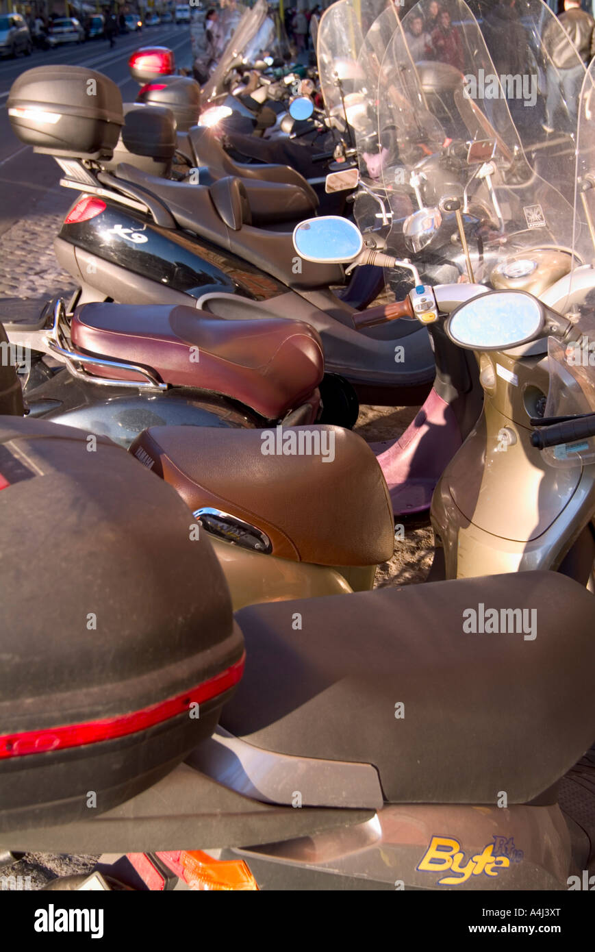 Scooters in Rome, Italy Stock Photo - Alamy
