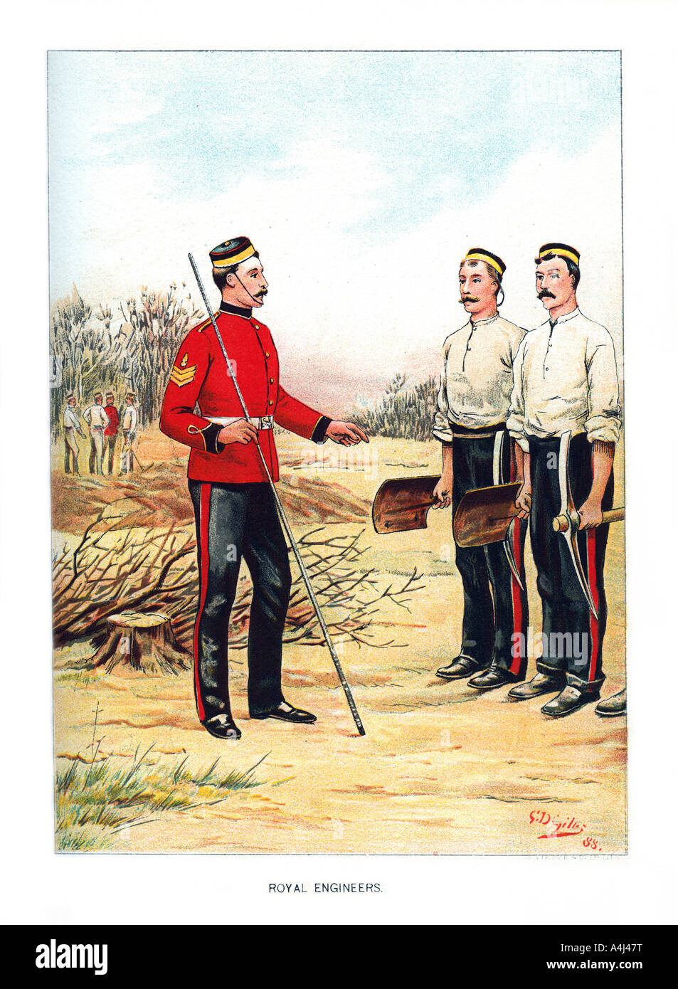 British royal engineers uniform hi-res stock photography and images - Alamy