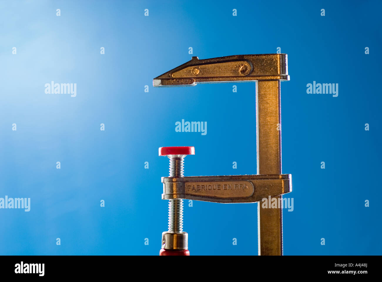 open clamp in a workshop of a joiner Stock Photo - Alamy