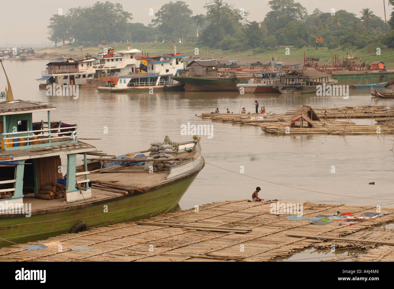Myanmar Irrawaddy River Stock Photo - Alamy