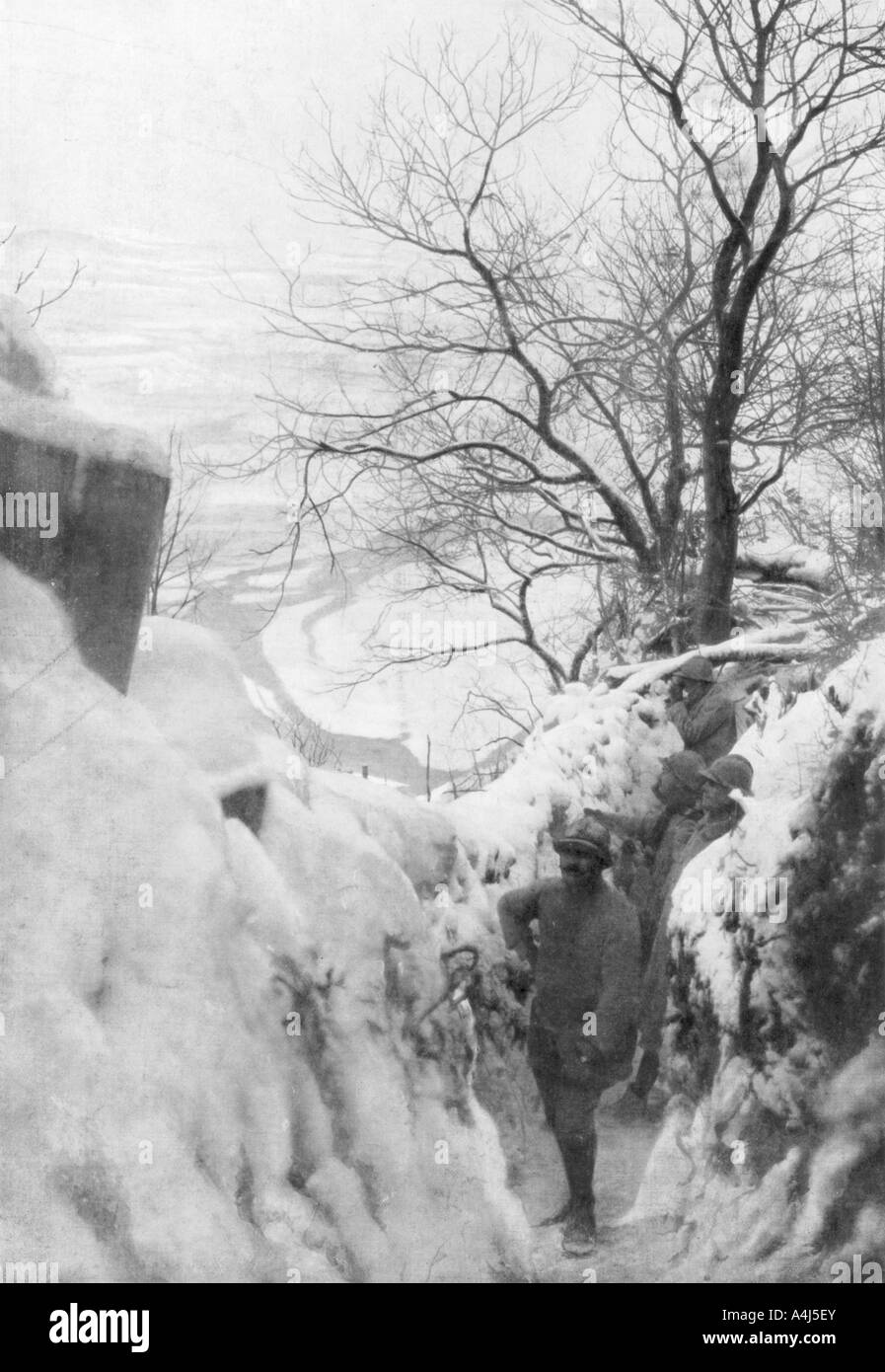 Italian front ww1 trench snow High Resolution Stock Photography and ...